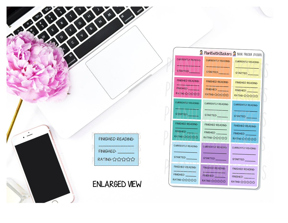 Duo Book Tracker Sticker for Currently Reading Book Stickers ...