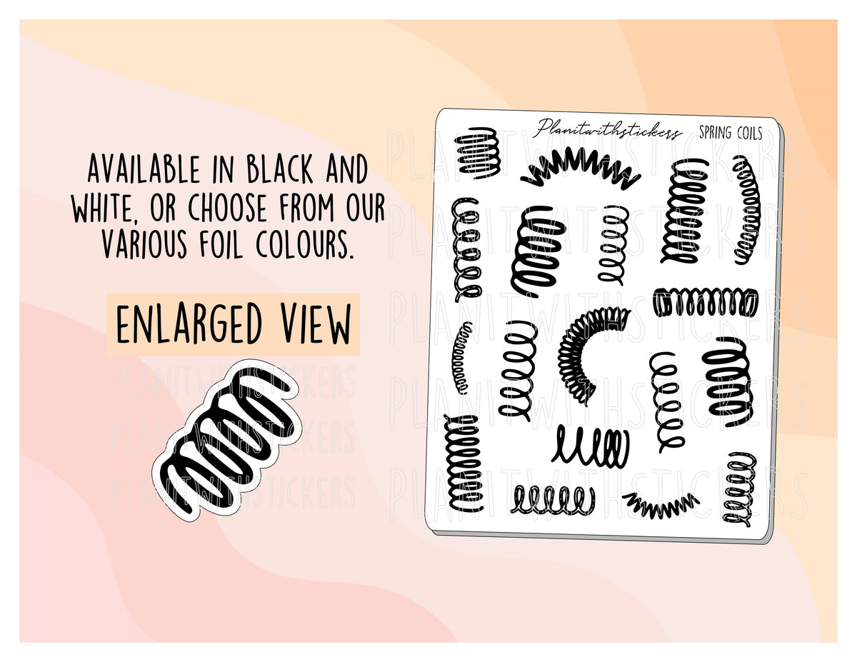 Springs and Coils Journaling Deco Stickers – PlanItWithStickers